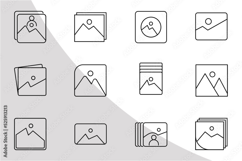 Image Icons Outline, Images Svg, Image Bundle, Icon Bundle, Photo Svg ...