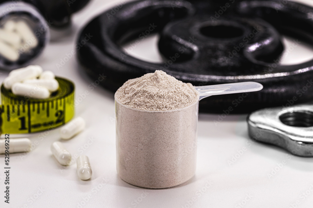 Foto de Creatine is an amino acid compound present in muscle fibers and ...