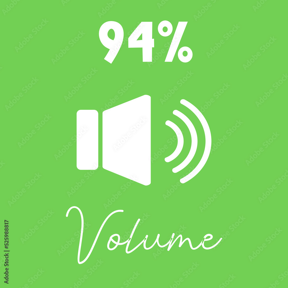 volume percentage sign vector isolated. sound for graphic design,logo ...