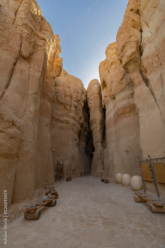 Rock formations at the Al Qarah Caves, Al ahsa Eastern Province Saudi ...
