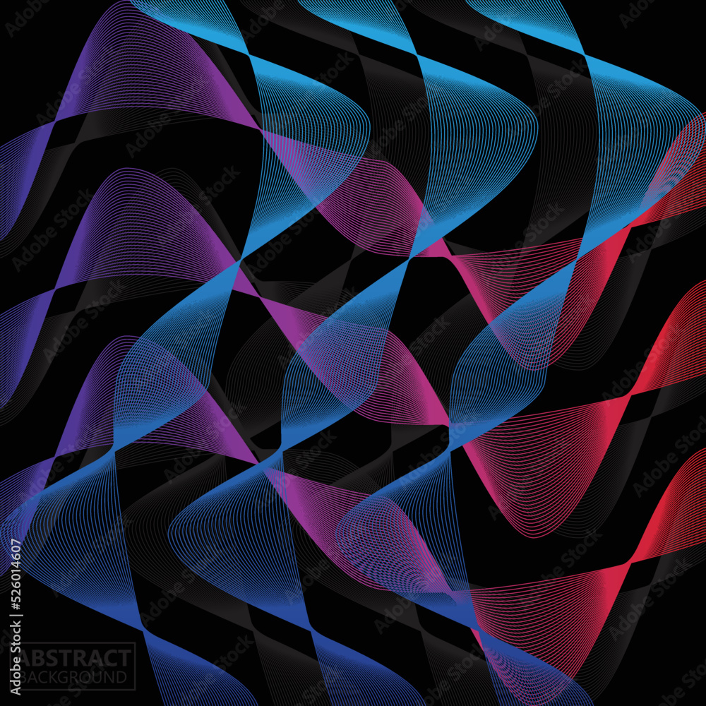 Sound Wave Background Design, Ultrasonic Gradient Wallpaper ...