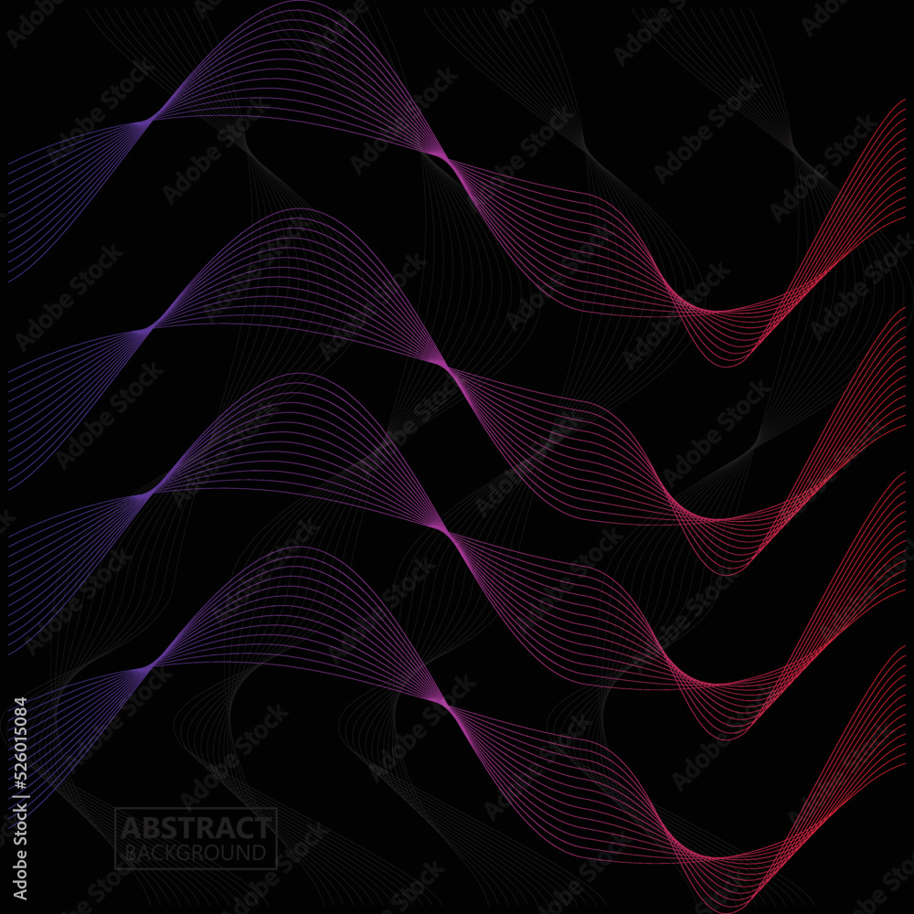 Sound Wave Background Design, Ultrasonic Gradient Wallpaper ...