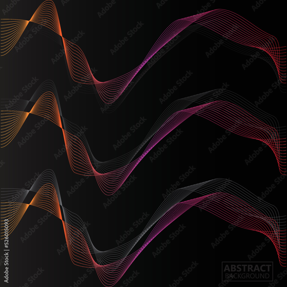 Sound Wave Background Design, Ultrasonic Gradient Wallpaper ...