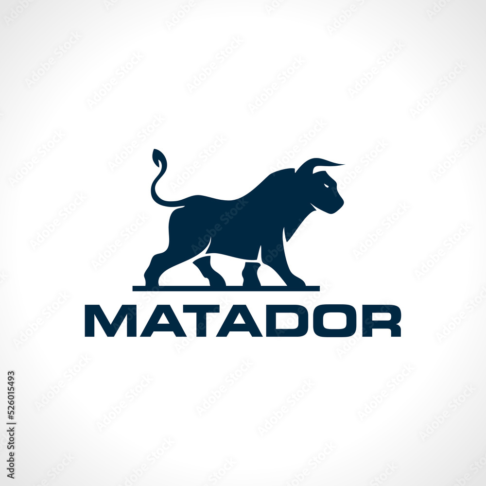 bull logo vector toro template for your business Stock Vector | Adobe Stock