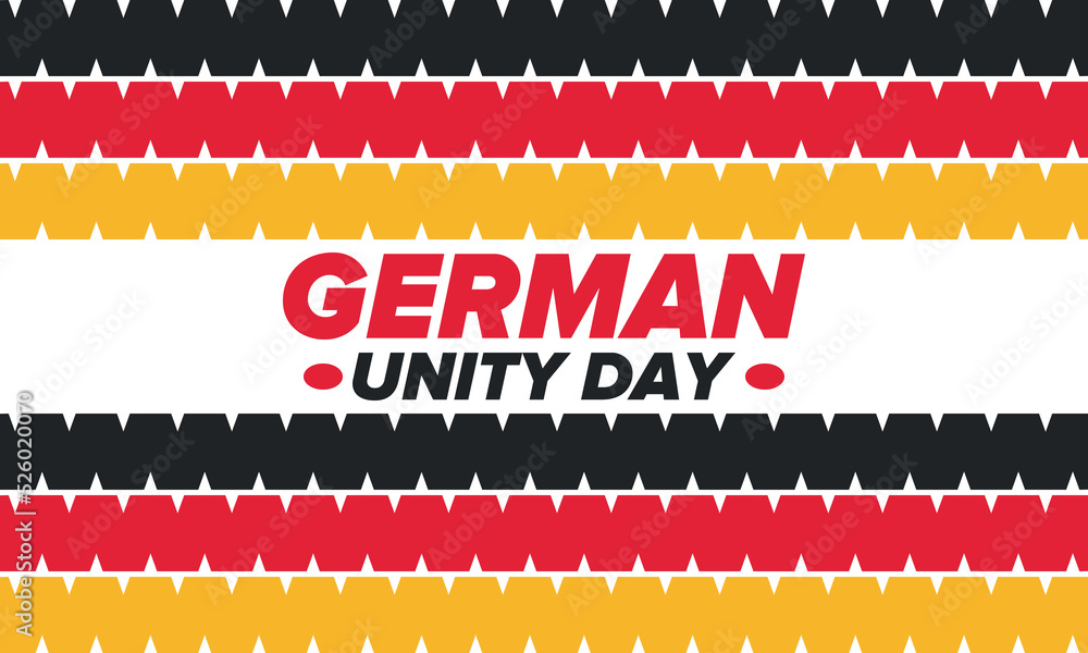 German Unity Day. Celebrated annually on October 3 in Germany. Happy ...