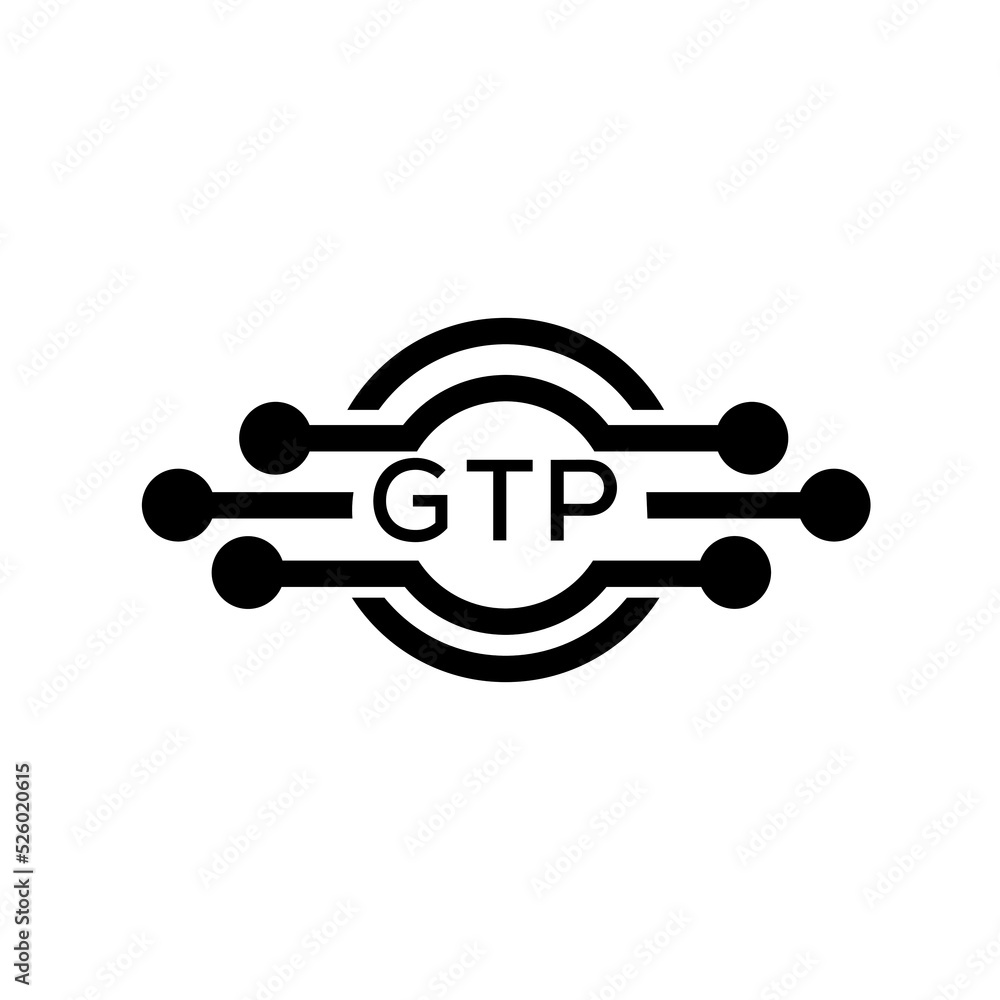 GTP letter logo. GTP best white background vector image. GTP Monogram ...