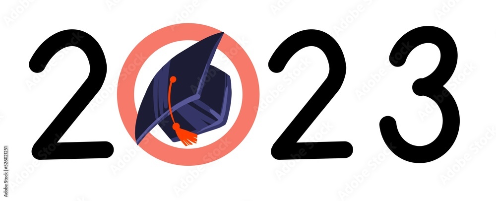 Class of 2023 handwritten typography. Education. Students 2023 class ...