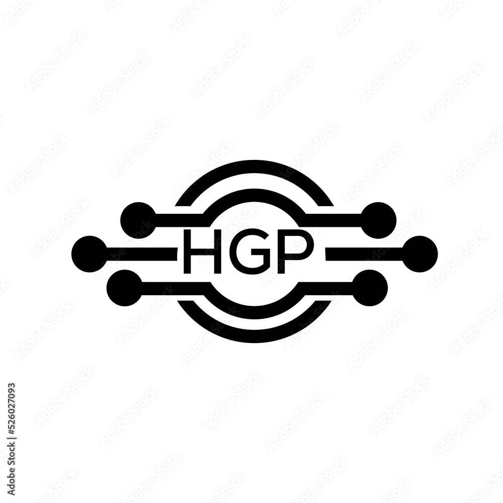 HGP letter logo. HGP best white background vector image. HGP Monogram logo design for ...