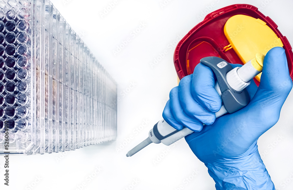 Items used in a biological laboratory or drug discovery facility for ...