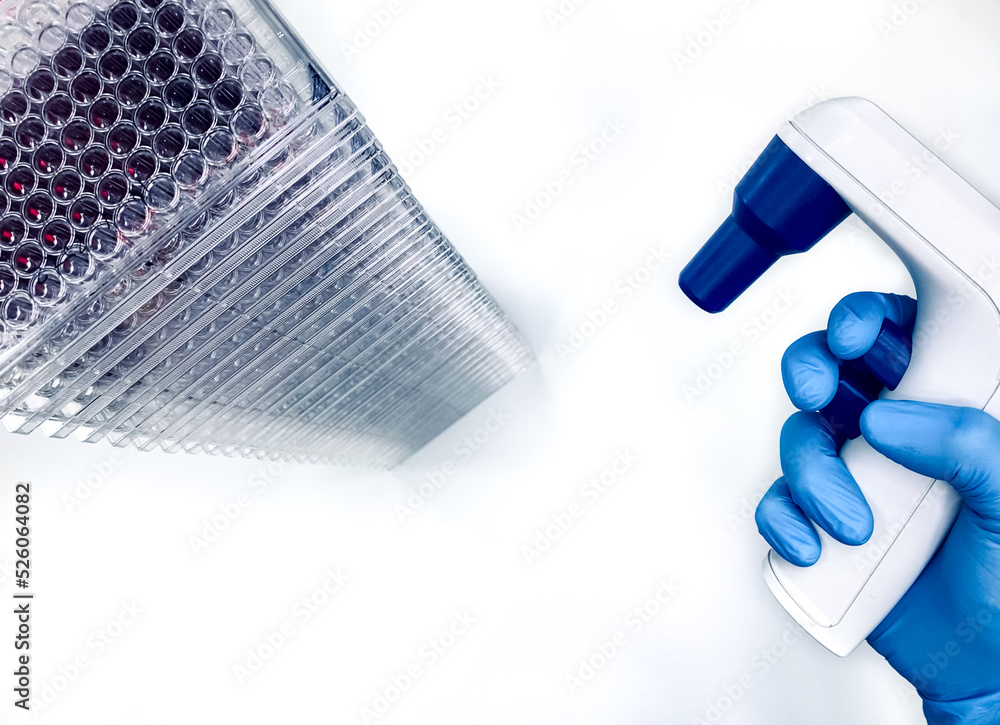 Items used in a biological laboratory or drug discovery facility for ...