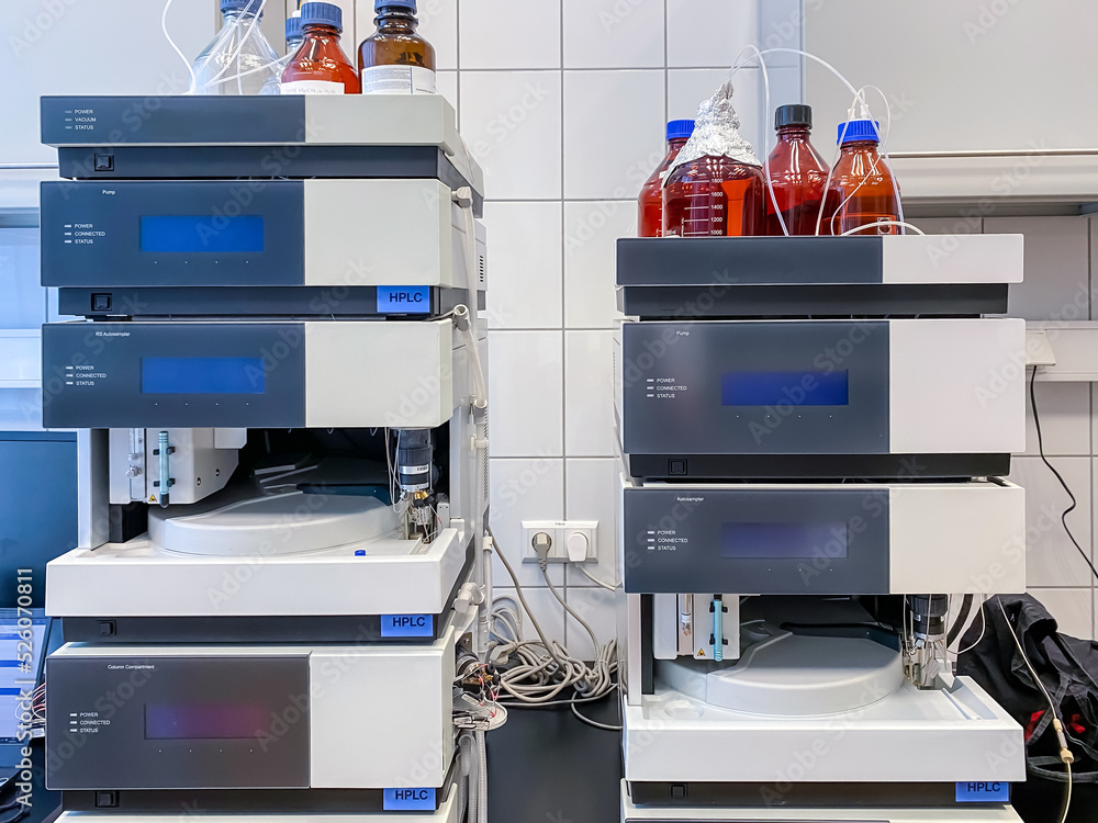 Ultra high performance chromatography (HPLC) setup for separation and analytical chemistry ...