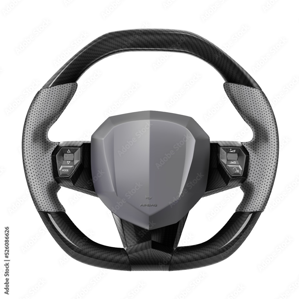 Realistic vector steering wheel supercar auto parts for steering ...