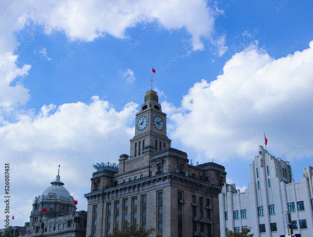 Architecture, buildings, old builings, landmarks, cloud, sky, The Bund ...
