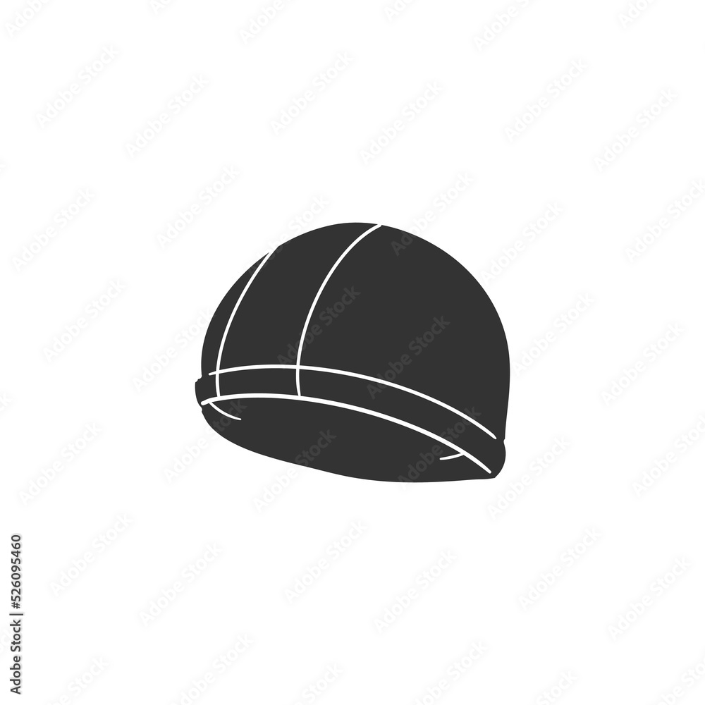 Swimming Cap Icon Silhouette Illustration. Swim Vector Graphic ...