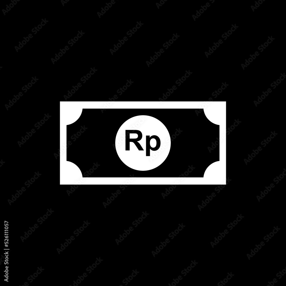 Indonesia Currency Icon Symbol, IDR, Rupiah Money Paper. Vector ...