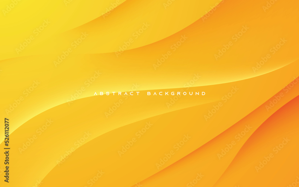 Abstract wavy orange gradient background light and shadow Stock Vector ...