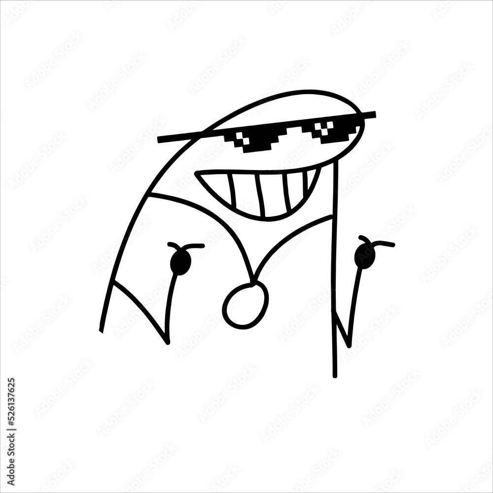 Meme internet: flork: Play boy. Stylish rapper with sunglasses. Bad boy ...