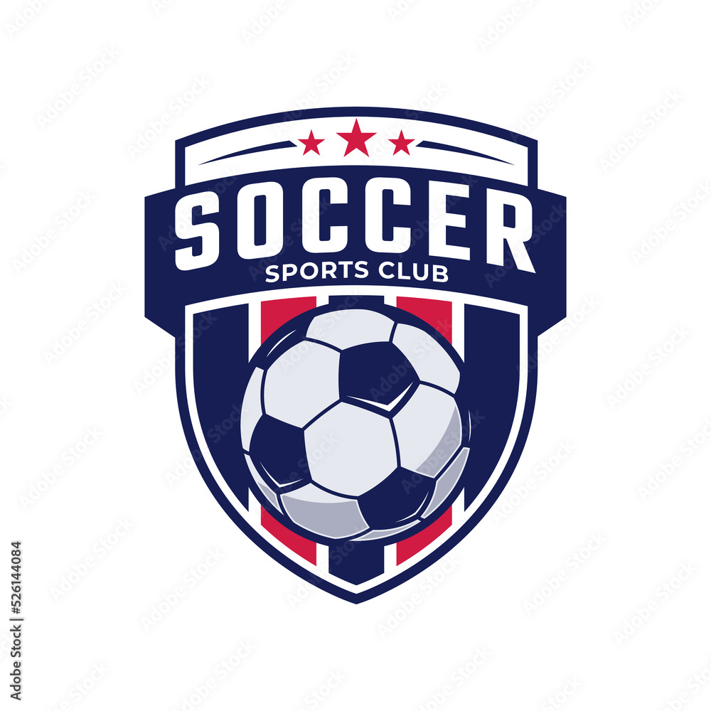Soccer football badge logo. Sport team identity vector illustrations ...