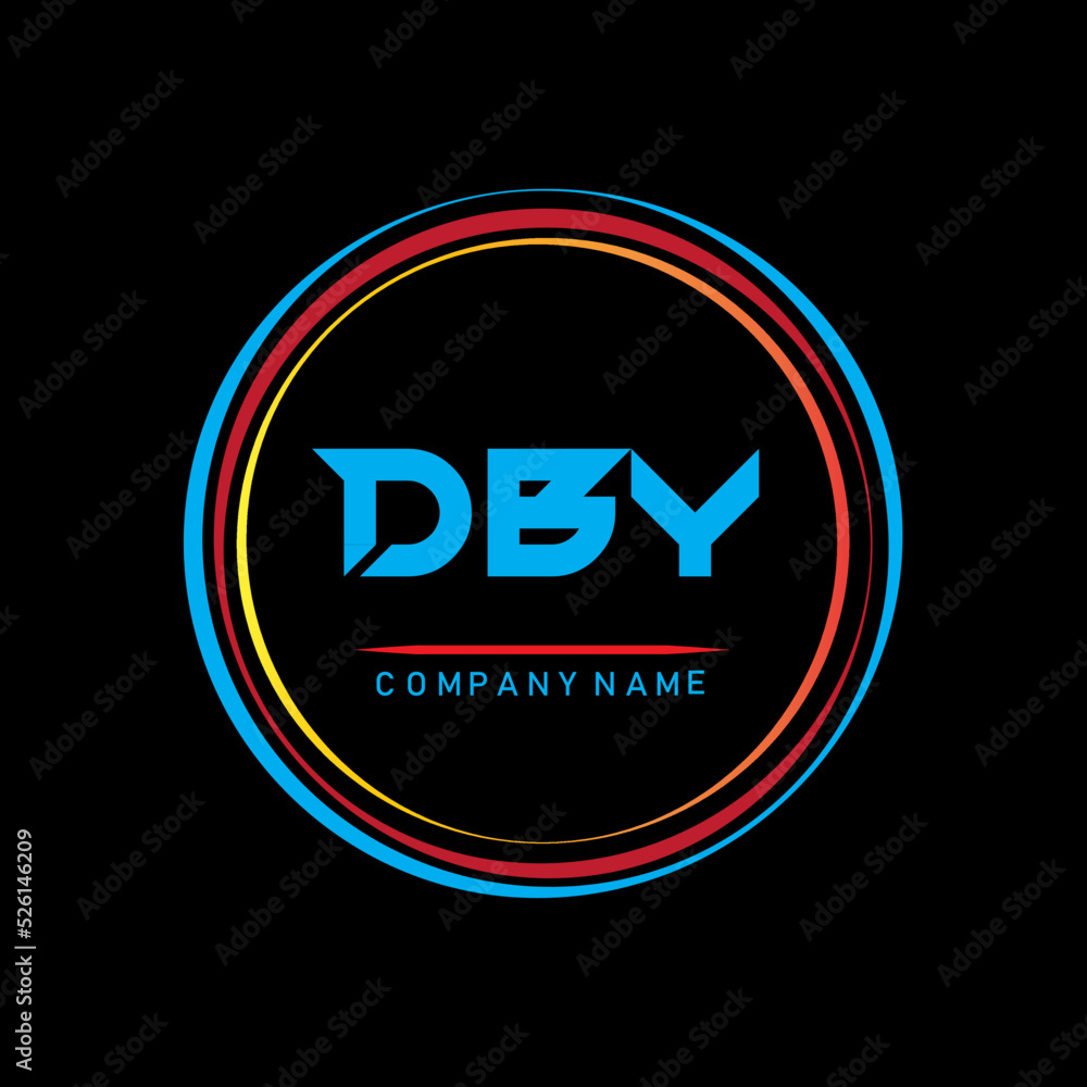 DBY letter Logo Design. DBY T-shirt Logo Design. DBY Letter monogram ...