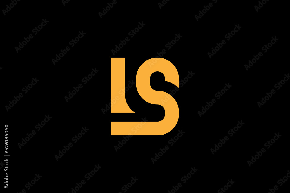 A minimal SL logo. In this icon, the letter LS appears on a luxury ...