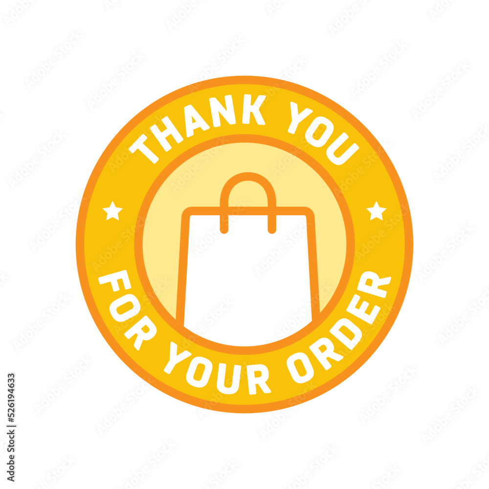 Thank You For Your Order, Thank You For Your Order Label, Thank You ...