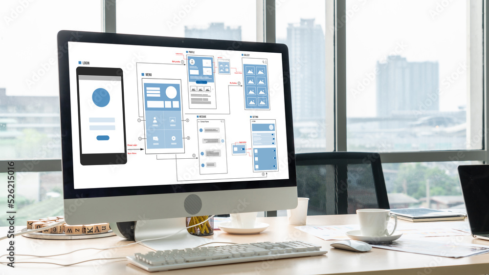 UX UI design process for modish mobile application and website ...