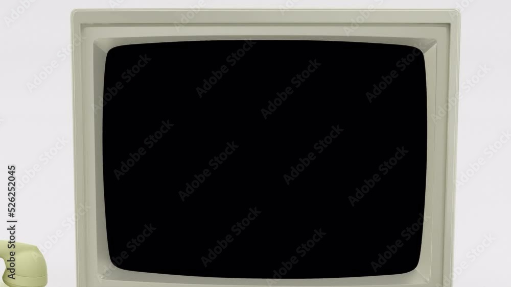 Intro Animation Old Computer Zoom Through Into Display Transparent ...