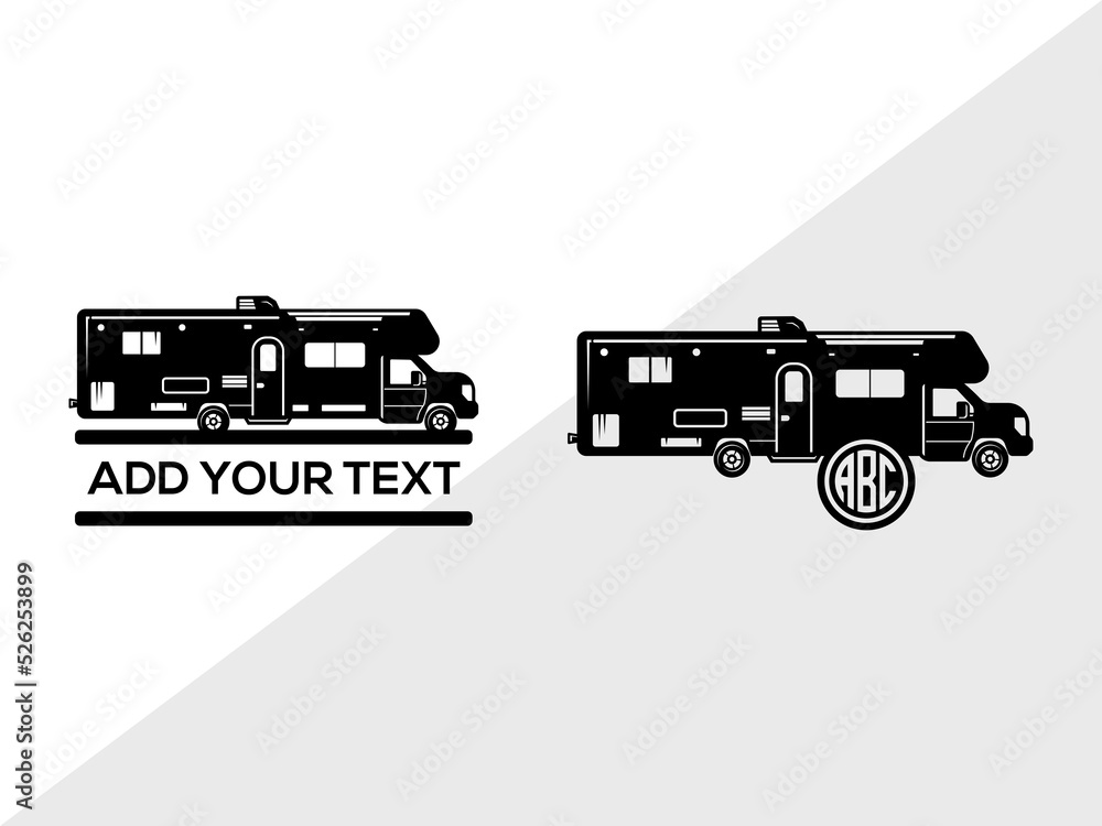 Class A Motorhome Monogram SVG, Camper Svg, Camping Car Svg, Camp Car ...