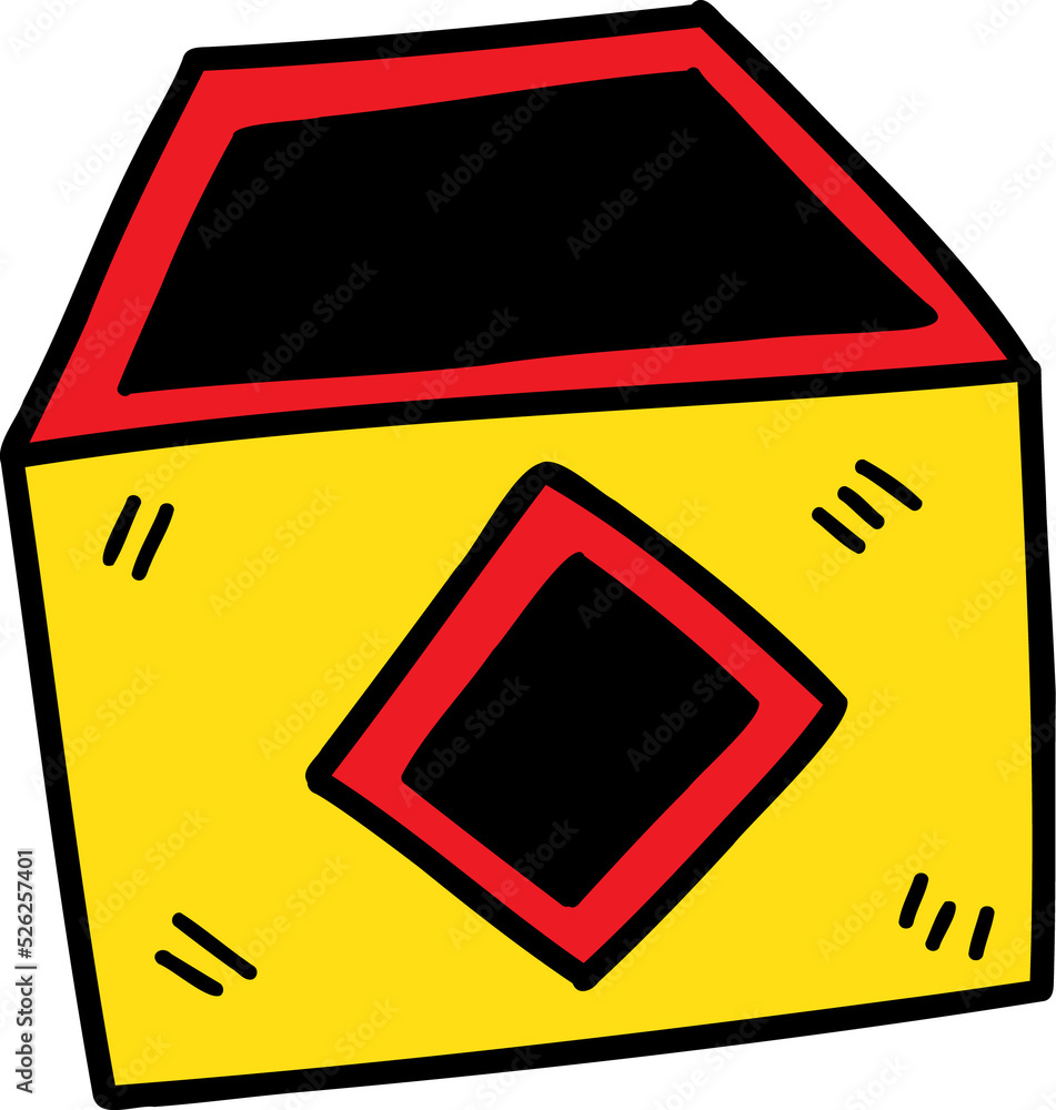 hand drawn chinese money box illustration on transparent background ...