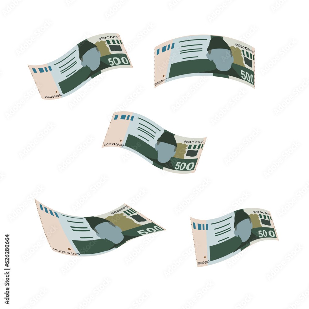 Pakistan Rupee Vector Illustration. Pakistani money set bundle ...