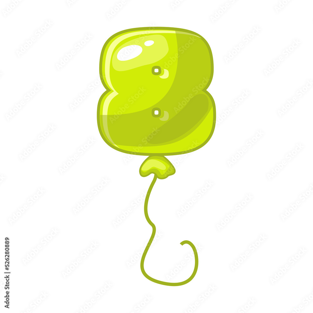 Cartoon balloon number 8 font kids numbers. Figure Eight Stock イラスト ...