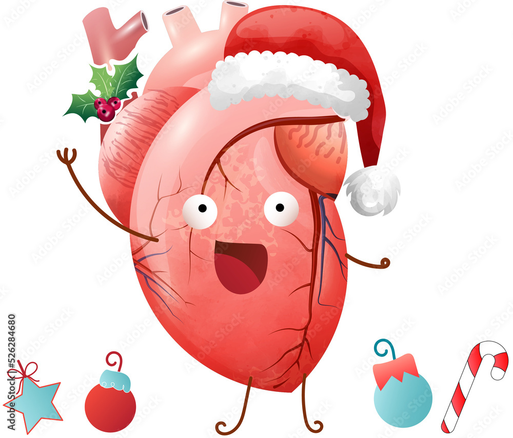 The human heart celebrates Christmas eve. A concept hospital for ...