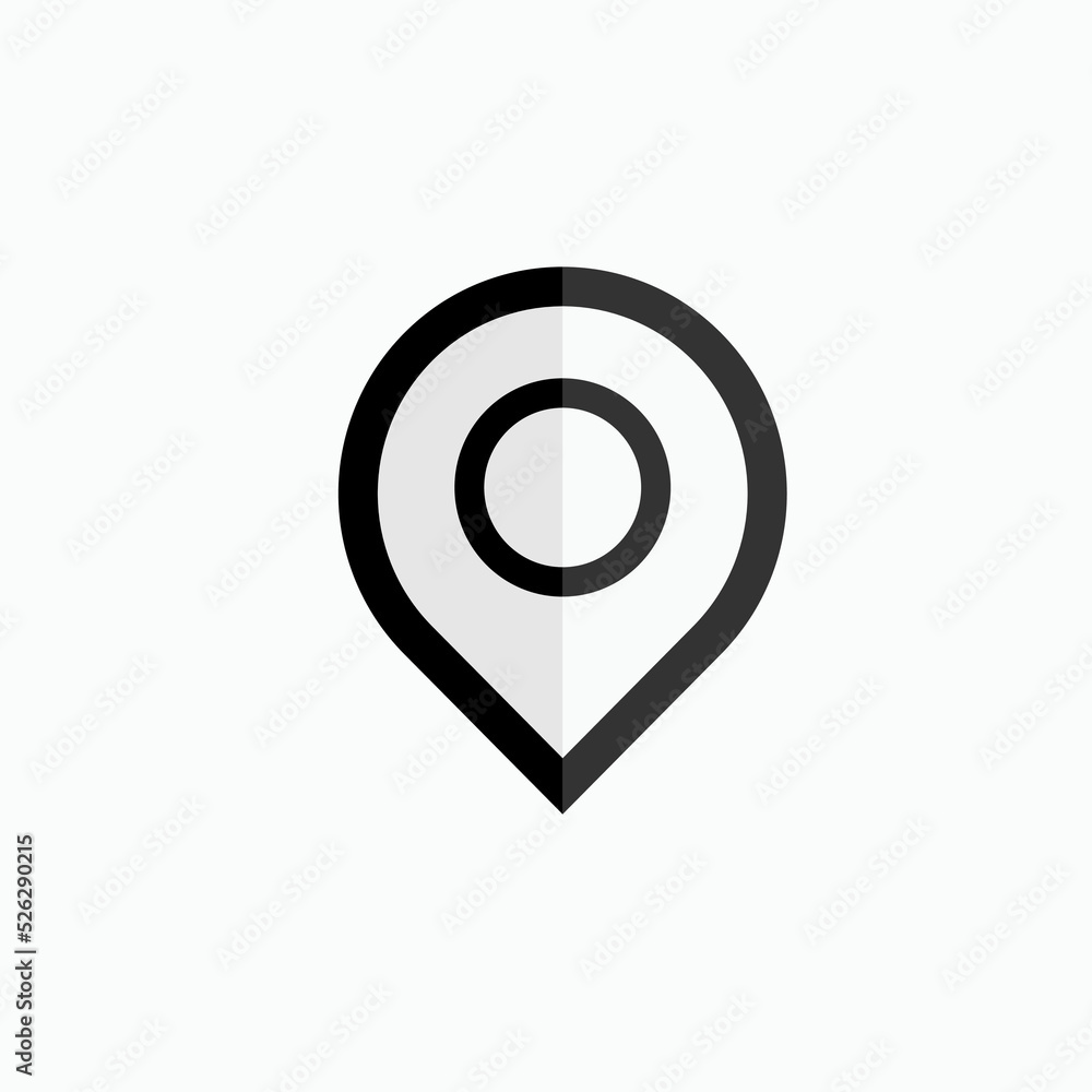 Pin Location Icon - Object Place Illustration, As A Simple Vector Sign ...