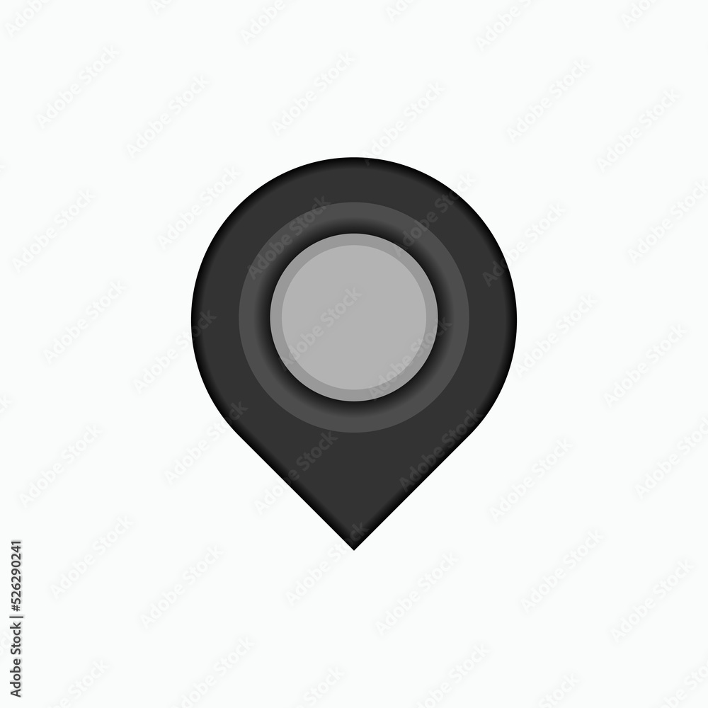 Pin Location Icon - Object Place Illustration, As A Simple Vector Sign ...