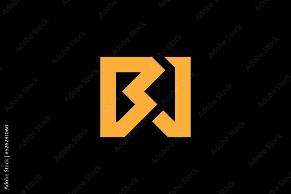 WB logo with a minimal design. An icon of a BW letter on a luxury ...