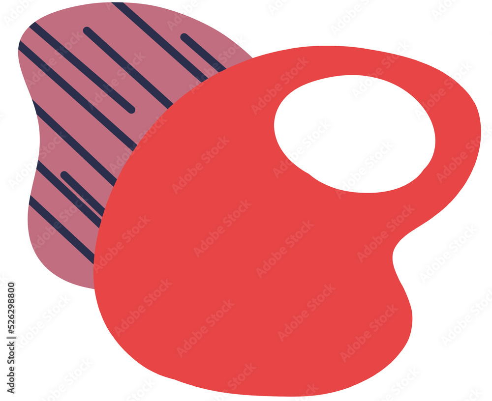 Hand drawing blob and parallel graphic lines hip organic art abstract ...