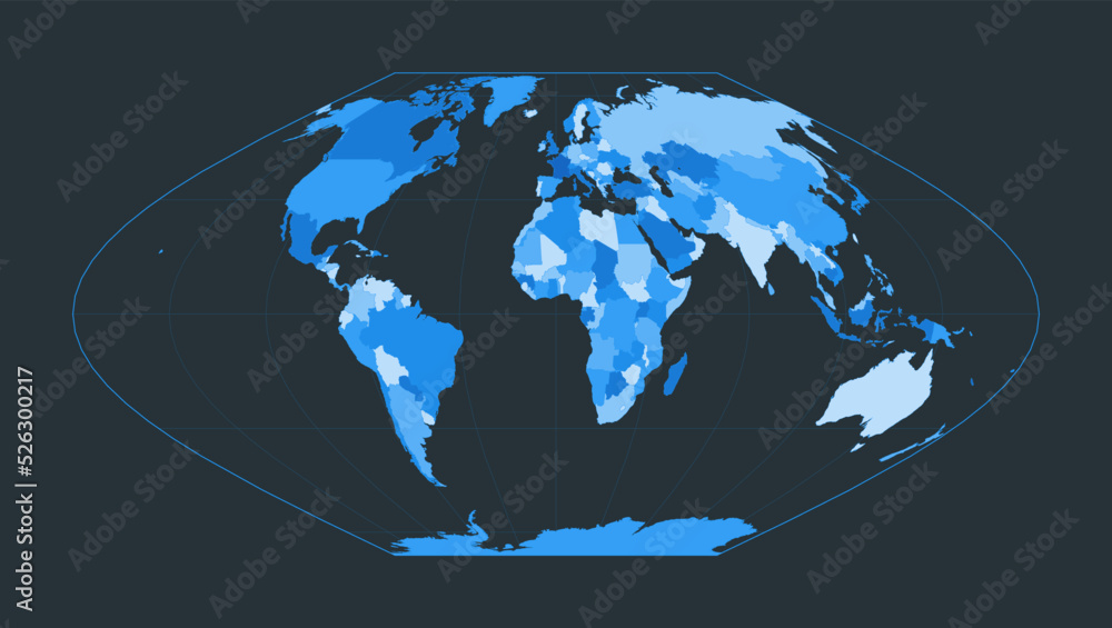 World Map. McBryde-Thomas flat-polar sinusoidal equal-area projection ...