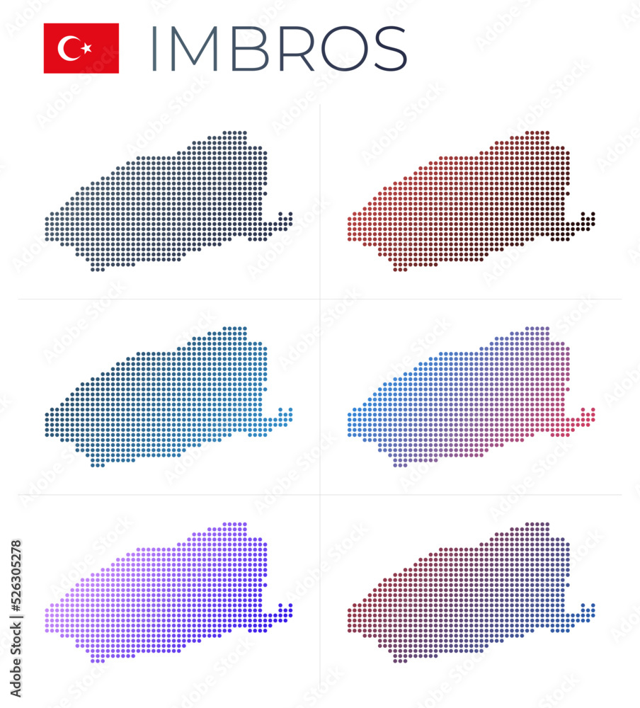 Imbros dotted map set. Map of Imbros in dotted style. Borders of the ... Imbros dotted map set. Map of Imbros in dotted style. Borders of the ...