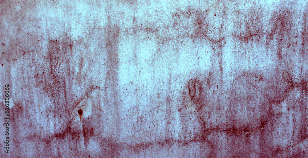 Cracked red background, spooky bloody wall background. white wall with ...