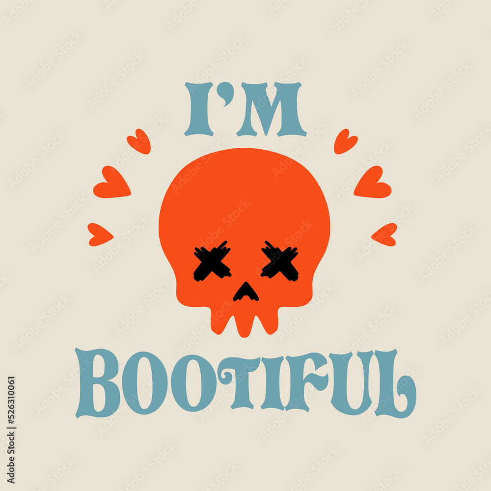 Vector lettering illustration. 60s and 70s retro style. Groovy slogan ...