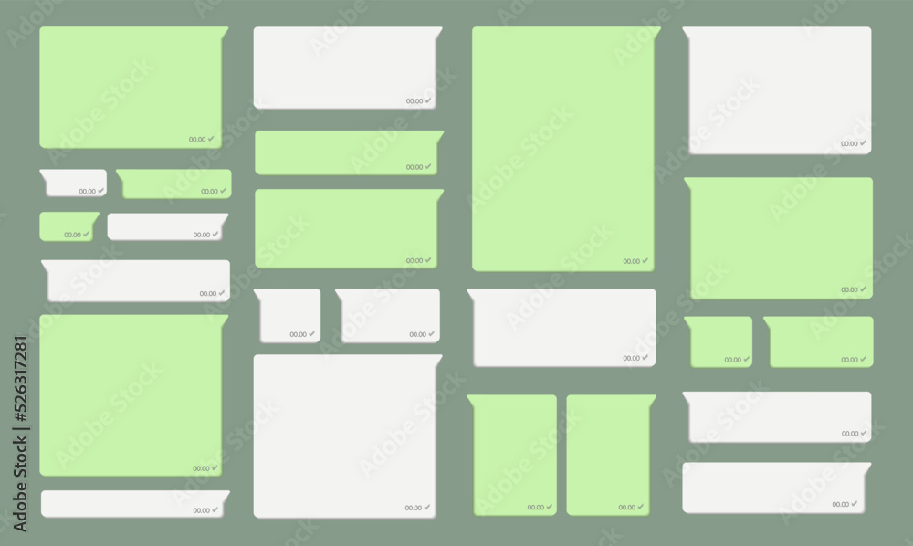 Vetor de Speech bubbles chat for whatsapp do Stock | Adobe Stock