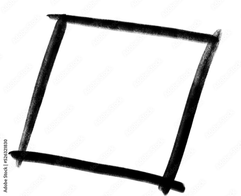 black ink line squre doodle freehand sketch drawing shape form abstrat ...