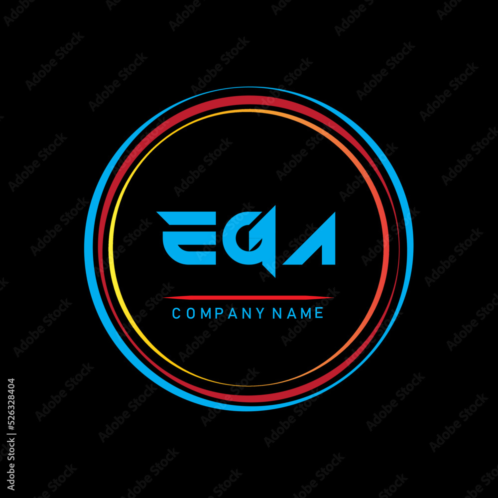 EGA letter. EGA simple logo for company. EGA letter monogram logo ...