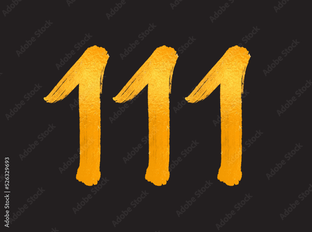 111 Number logo vector illustration, 111 Years Anniversary Celebration ...