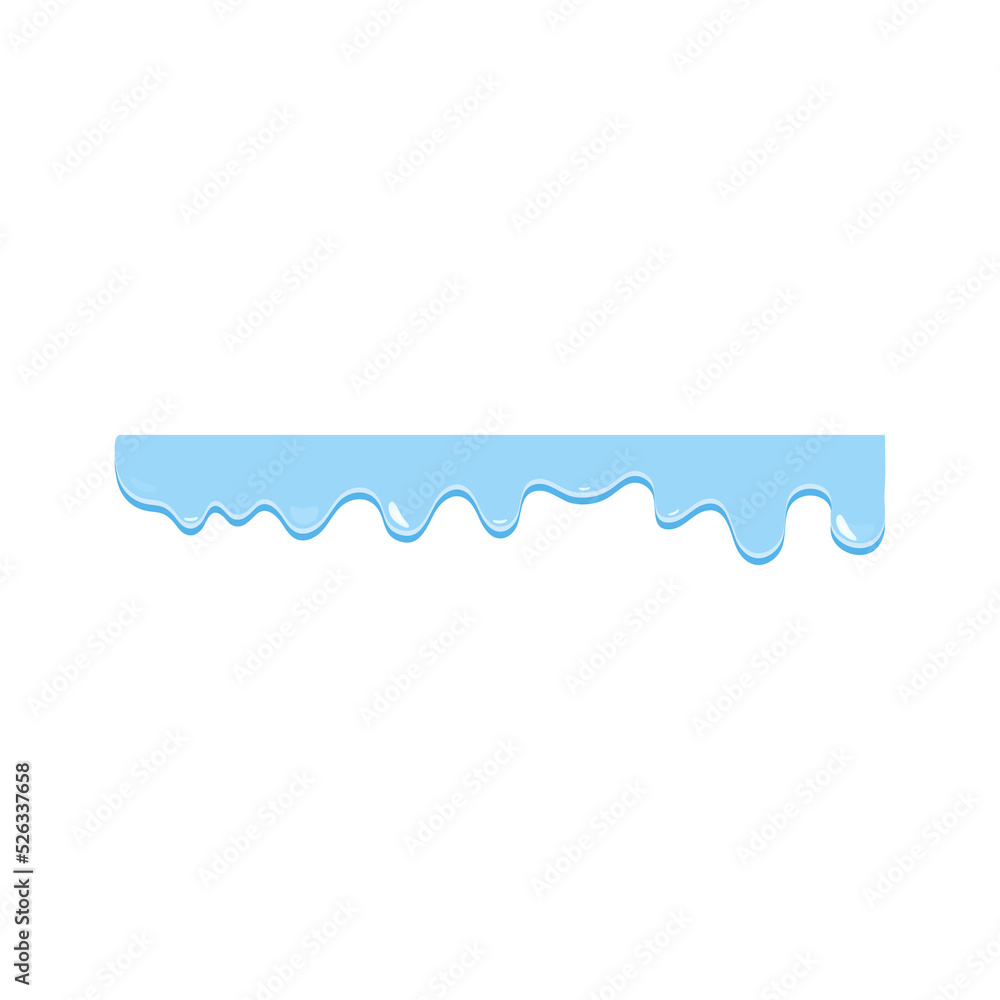 Various forms of liquid flow and water flow from high to low.vector ...