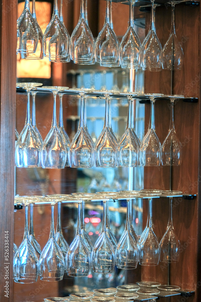 Elegant Art Deco interior design furnishing bar lounge area onboard ...