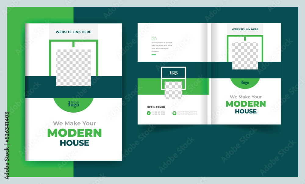 Professional company brochure cover page annual report book cover ...
