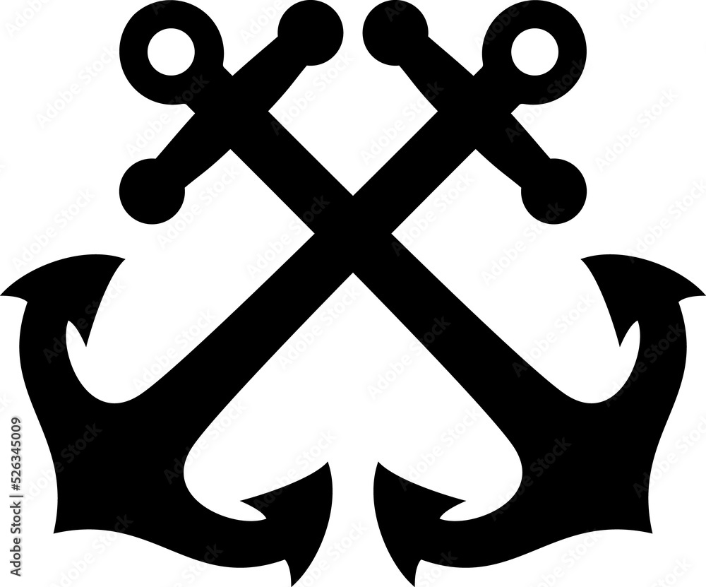 Photo & Art Print Crossed anchors png illustration, tribalium81