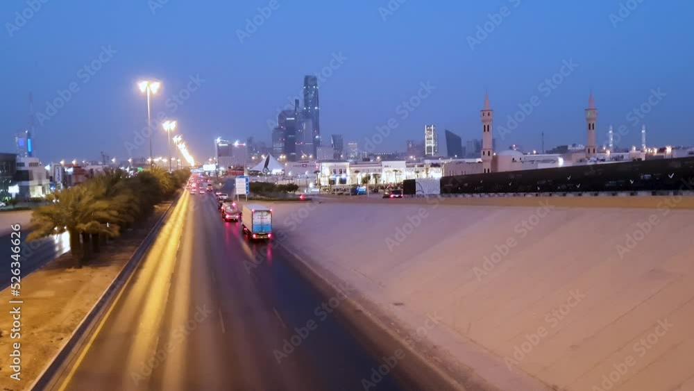 Riyadh at Dawn, Riyadh Northern Ring Road, Downtown, Riyadh Skyline ...