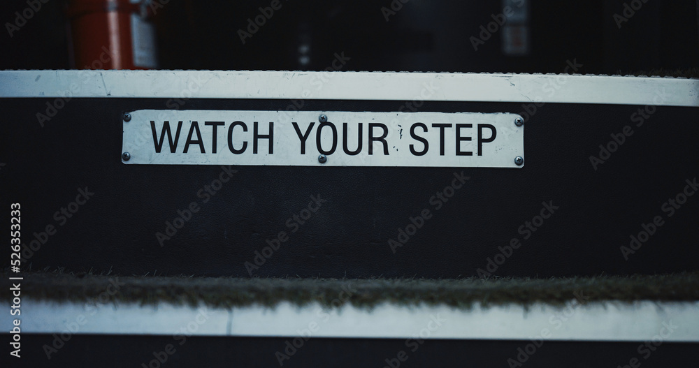 Watch your step school bus advertisement sign children attentiveness ...